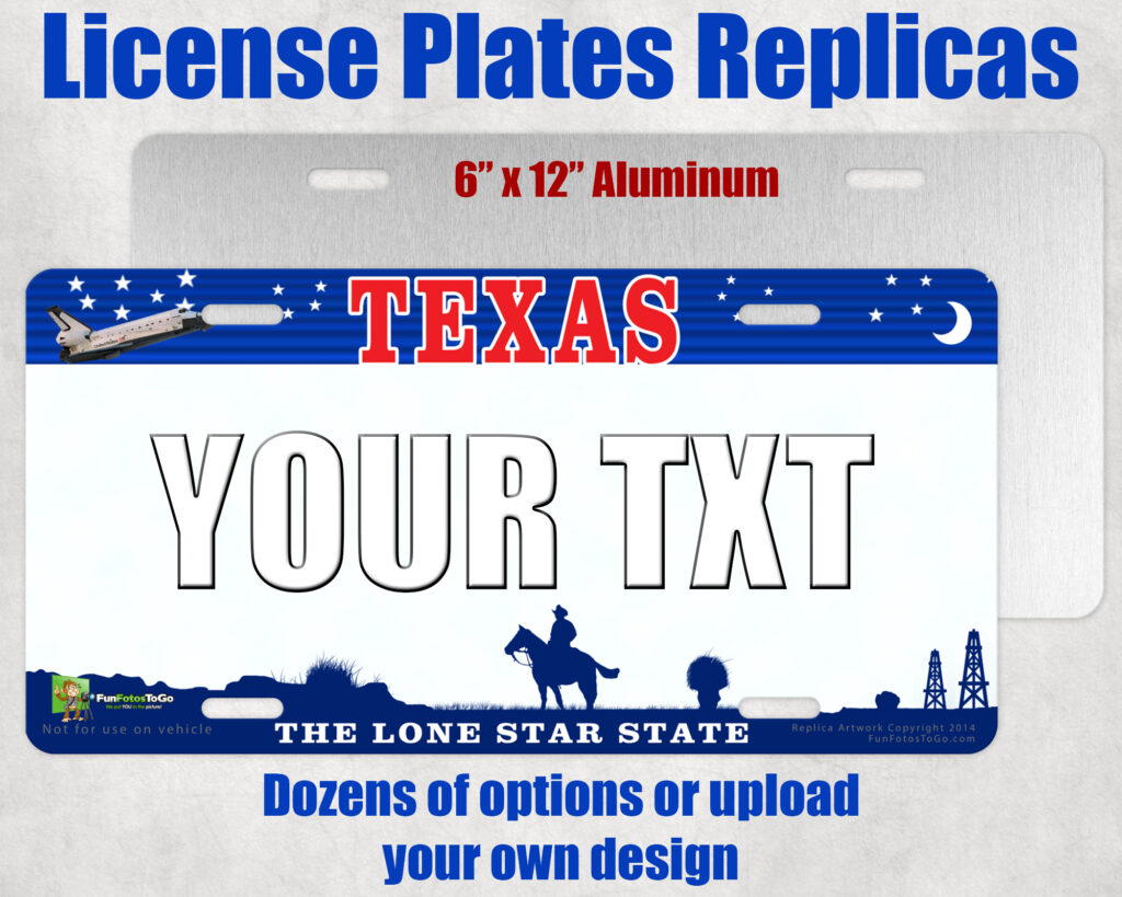 Fun Fotos To Go Customizable State Replica License Plates - Fun Fotos To Go