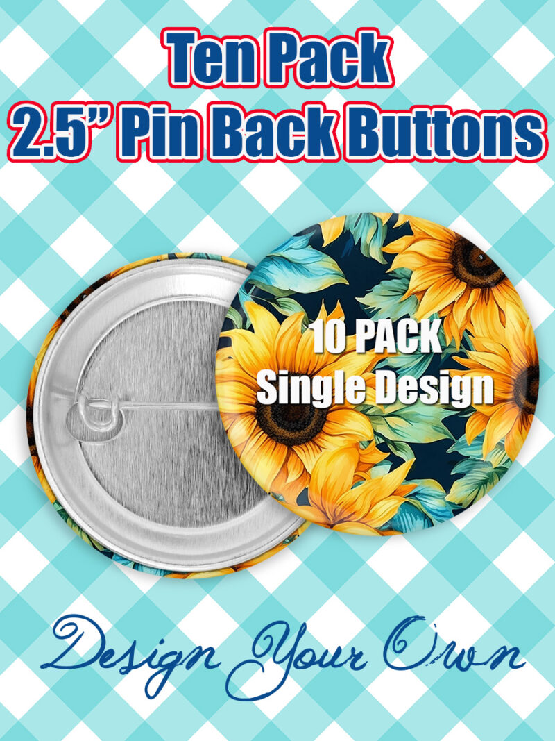Fun Fotos To Go 10 Pack - 2 1/2" Pin Back Button Single Design - Fun ...